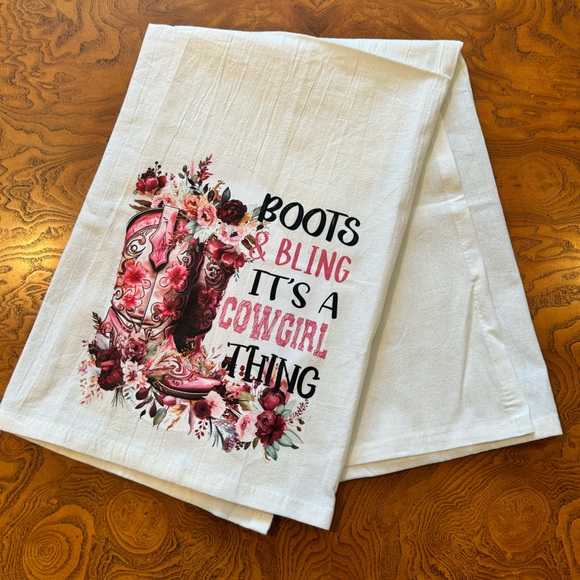 Hand Crafted | Kitchen | Hand Crafted Handmade Heat Transfer Flour Sack ...